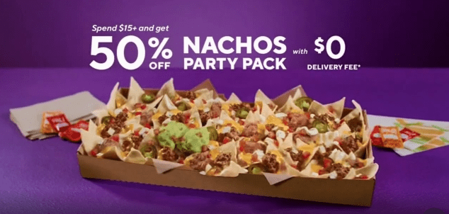Taco Bell 50% Off Nachos Party Pack - ValueGrub